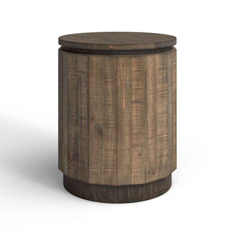 Birch Lane™ Leanora Solid Wood Drum End Table Set & Reviews | Wayfair